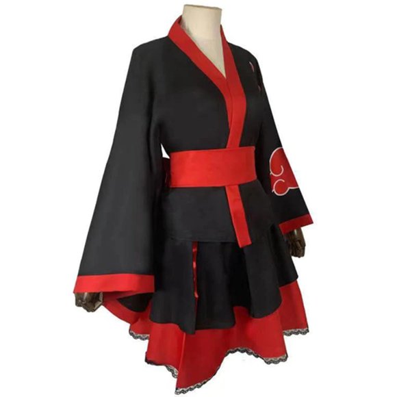 Dresses | Anime Naruto Akatsuki Kimono Halloween Cosplay Costume Xl ...